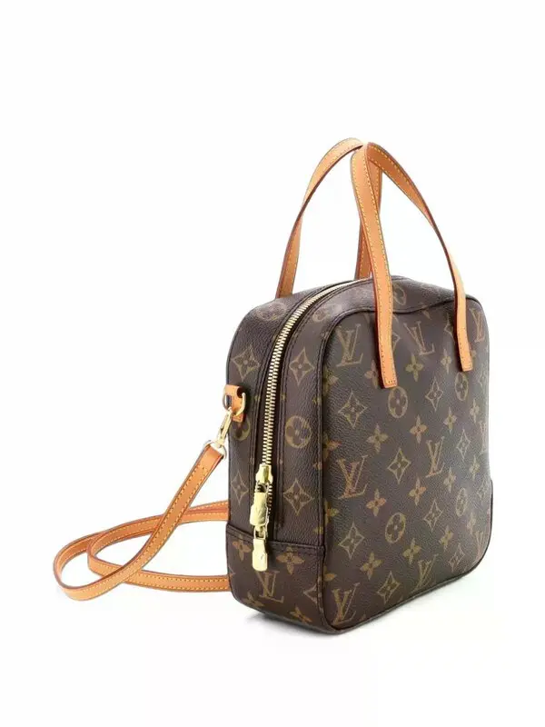 LOUIS VUITTON Spontini Handbag Monogram Canvas Satchel