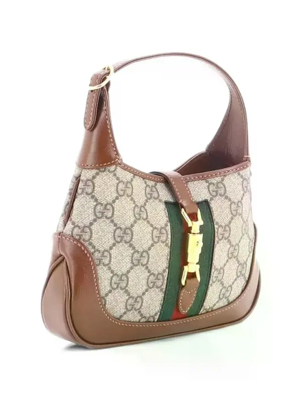 Gucci Jackie 1961 Gg Coated Canvas Mini Hobo Bag