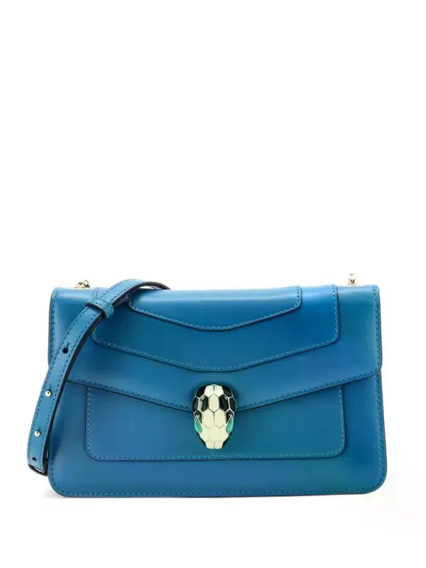 BVLGARI Serpenti Forever Shoulder Bag Leather Small Crossbody Bag