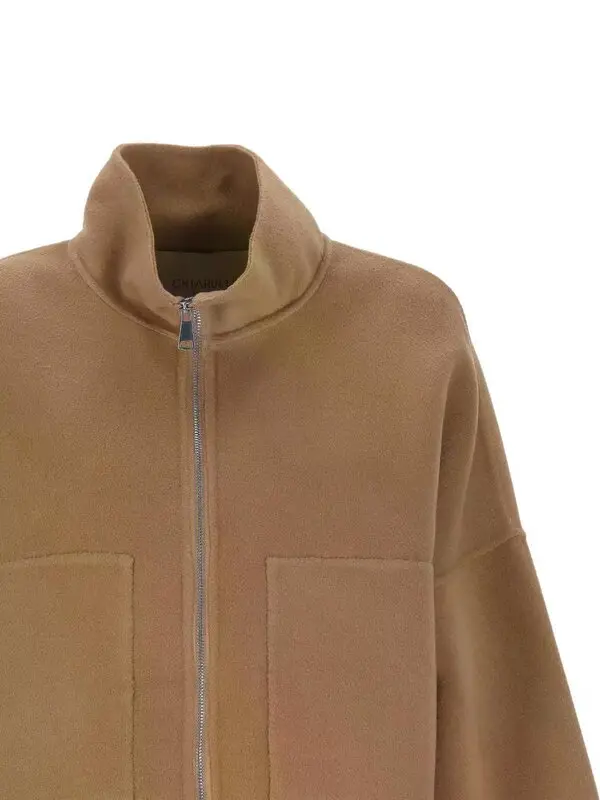 CHIARULLI High-neck Patch-pocket Coat