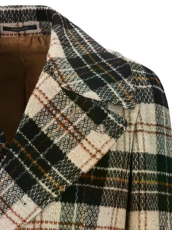 GABRIELE PASINI Check Double-breasted Coat
