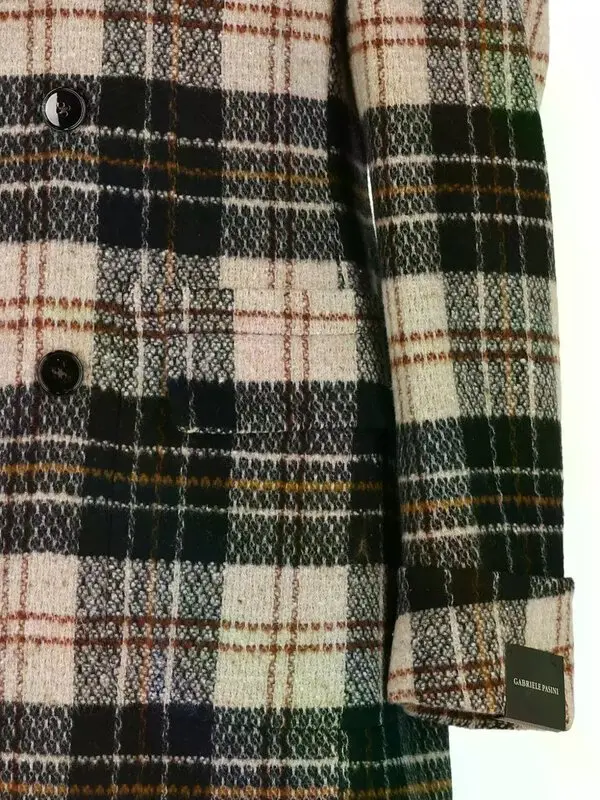 GABRIELE PASINI Check Double-breasted Coat