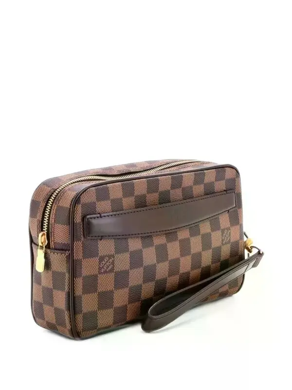 LOUIS VUITTON Saint Paul Pochette Damier Clutch Bag