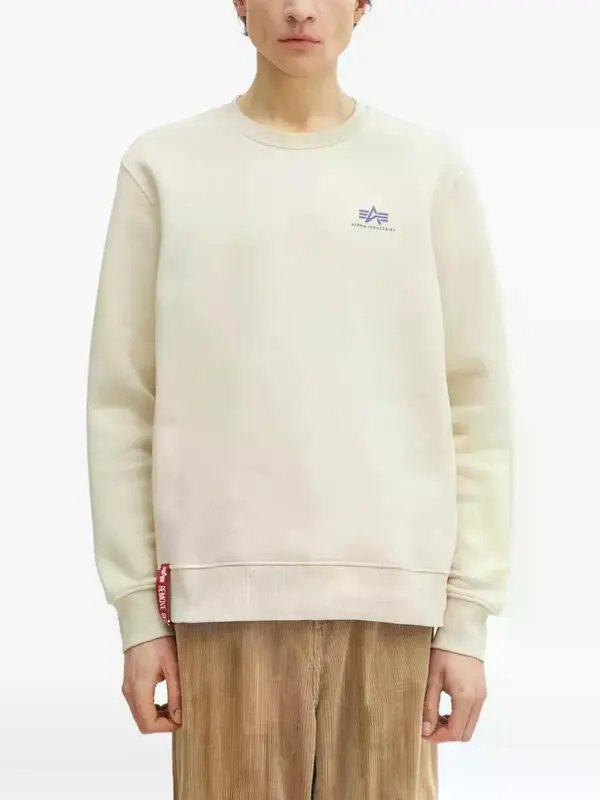 Alpha Industries Logo-patch Sweatshirt - Neutrals