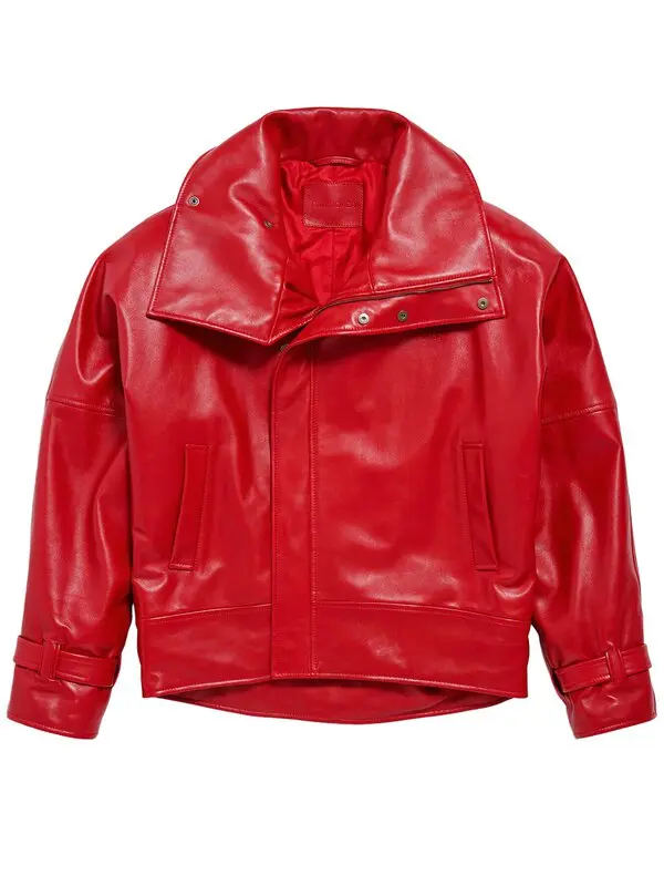 Balenciaga Big Collar Jacket - Red