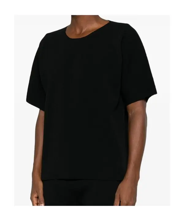 Issey Miyake Crew-neck Short-sleeve Shirt