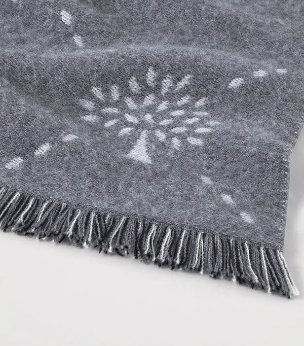 Mulberry Diamond Tree Jacquard Scarf