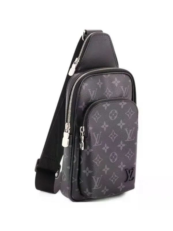 LOUIS VUITTON Avenue Sling Bag Nm Monogram Eclipse Canvas Crossbody Bag