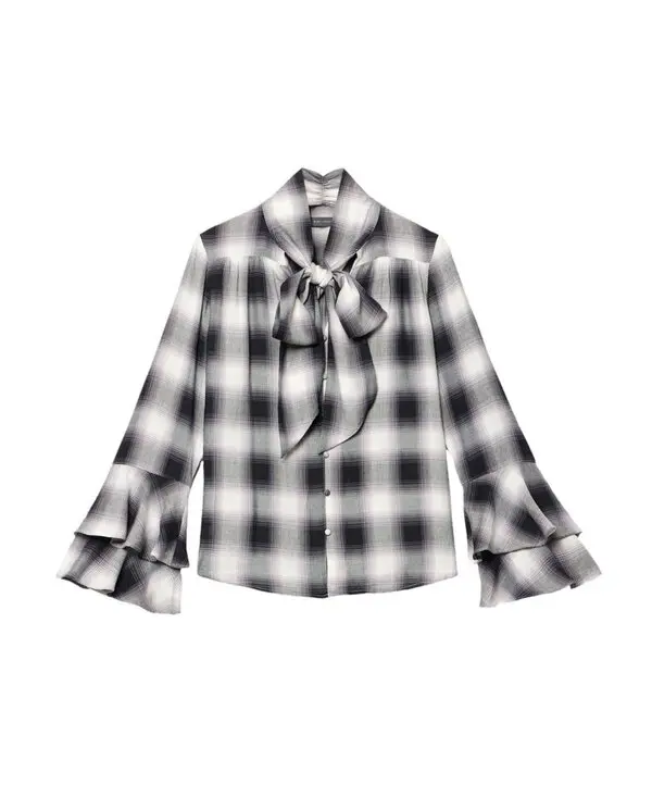 Mint Velvet Check Blouse
