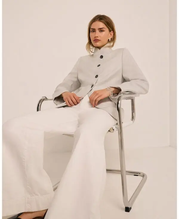 Mint Velvet High Neck Blazer