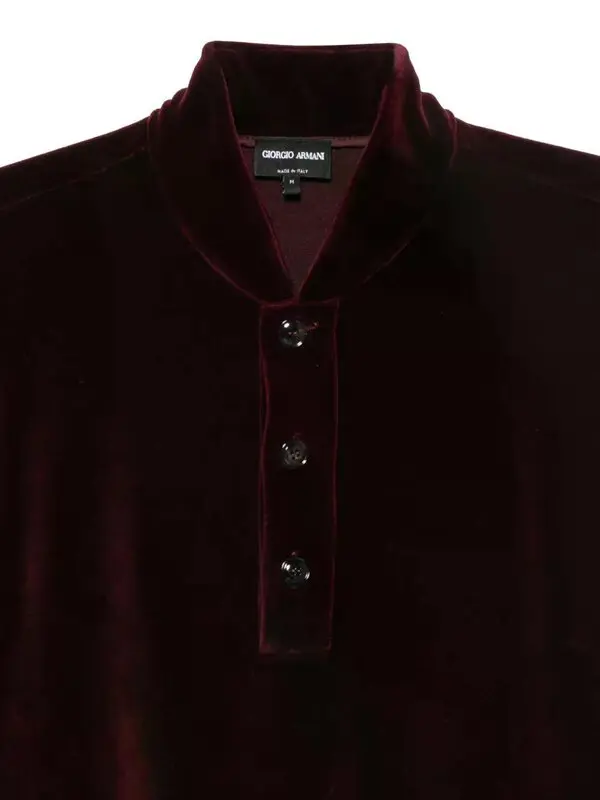 Giorgio Armani Textured Shawl-collar Sweatshirt