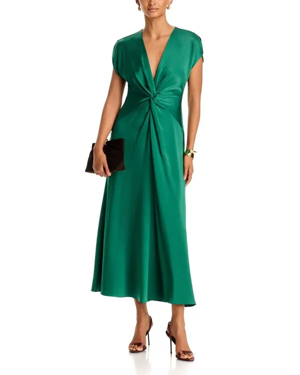Kobi Halperin Maxon Twist Front Midi Dress