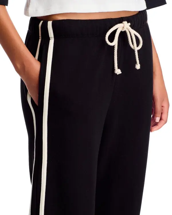 Donni. The Terry Cotton Stripe Pants - Jet