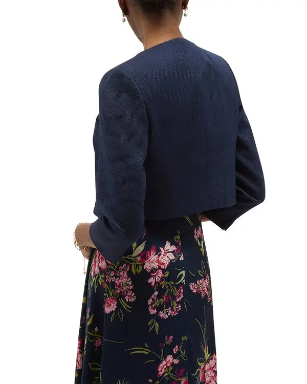 HOBBS LONDON Elize Cropped Boxy Jacket - Midnight Navy