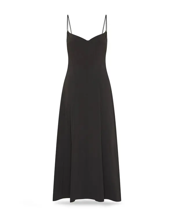 ST. AGNI Paneled Bustier Midi Dress