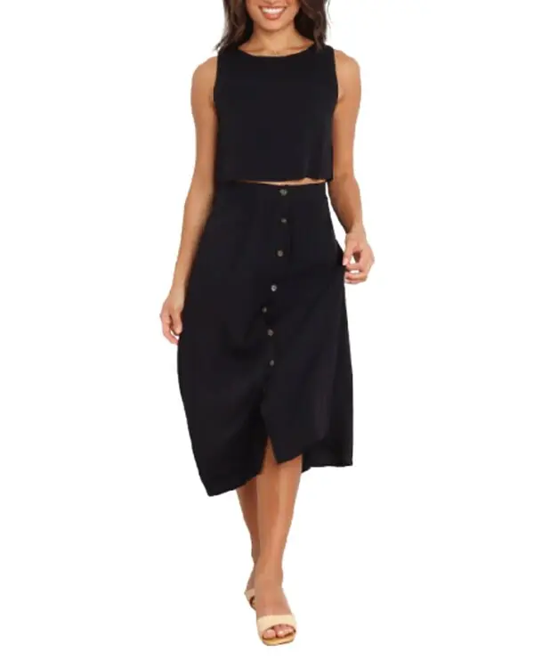PETAL AND PUP Ava Skirt - Black