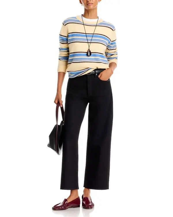AGOLDE The Ren High Rose Ankle Wide Leg Jeans