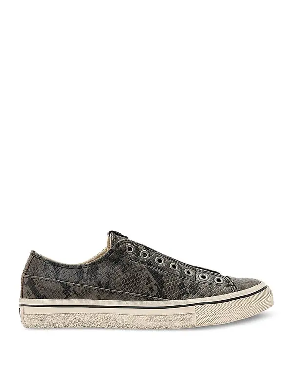 John Varvatos 315 Vulc Laceless Leather Sneakers - Ash