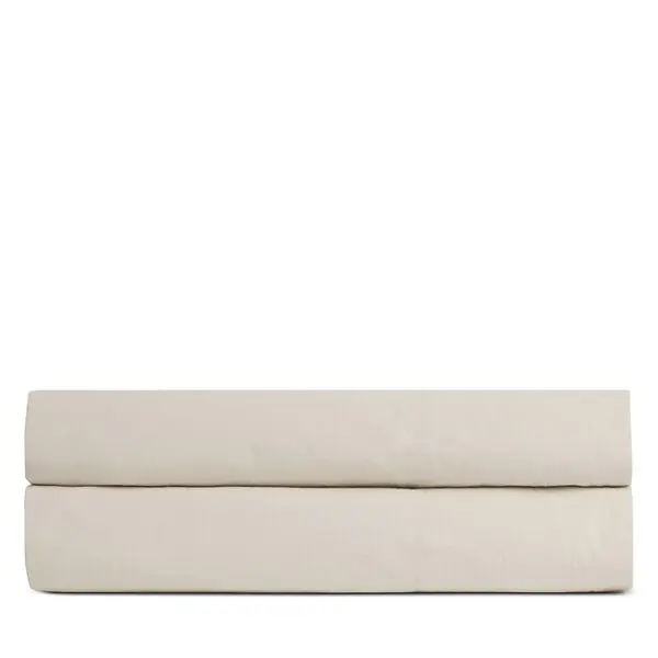 PARACHUTE Percale Fitted Sheet, Twin - Bone