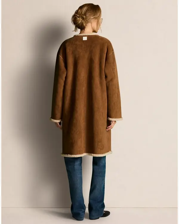 RE/DONE Mara Reversible Faux Shearling Jacket