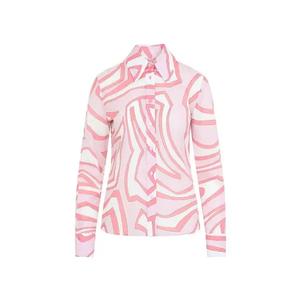 Emilio Pucci Printed Long Sleeve Button-up Shirt - Multicolour