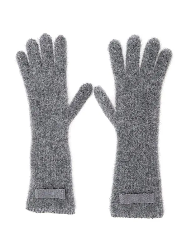 Jacquemus Gros Grain Alpaca Wool And Merino Wool Gloves