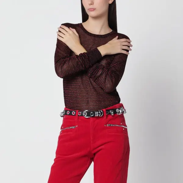Isabel Marant Étoile Inspired Cupro Striped Sweater - Multicolor