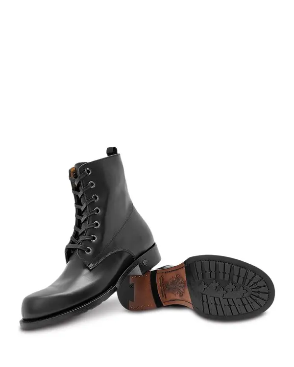 John Varvatos Two Five Two Leather Combat Boots