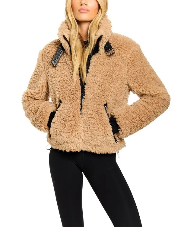Sam. Valley Chunky Sherpa Fleece Jacket - Camel