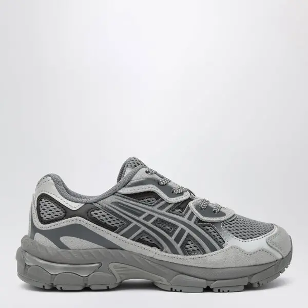 Asics Gel-nyc Ps-inspired Mesh & Suede Sneakers With Reflective Heel - Grey