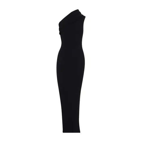 Rick Owens Athena Long Viscose Dress - Black