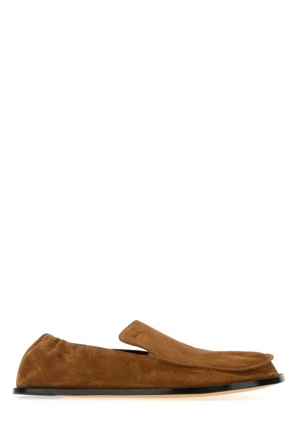 Loewe Suede Flex Loafers - Camel