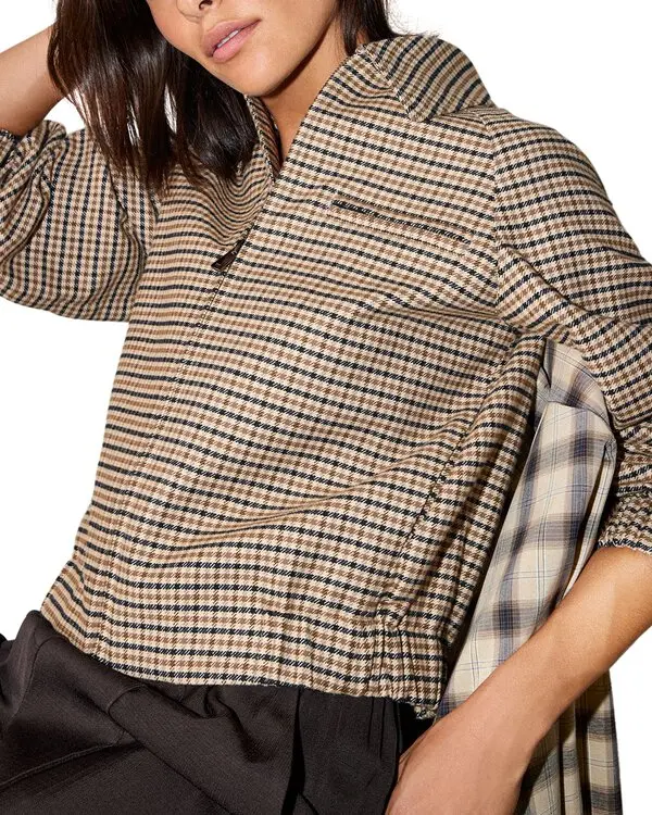 Whistles Faux Fur Collar Bomber Jacket