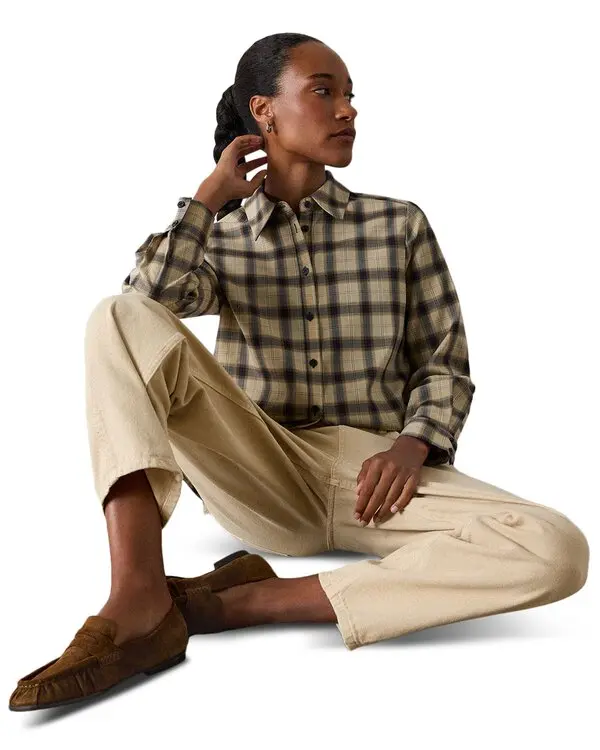 Whistles Removable Scarf Long Sleeve Shirt