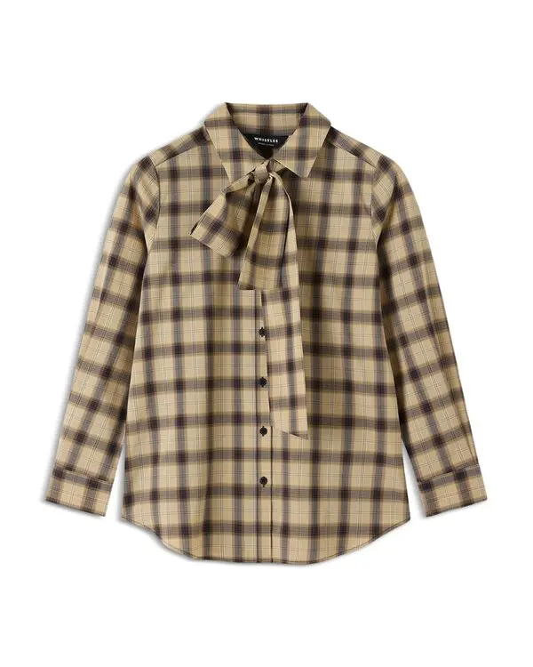 Whistles Removable Scarf Long Sleeve Shirt