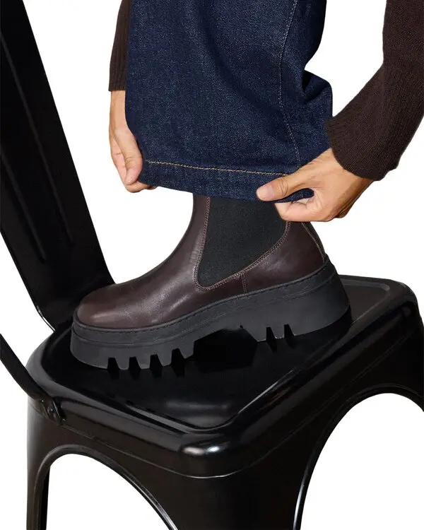 Whistles Hatton Chunky Leather Chelsea Boots