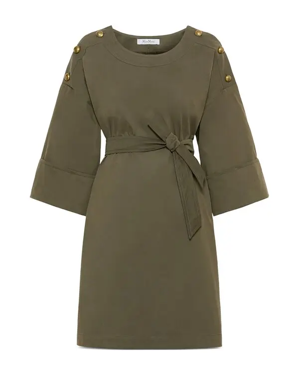 Max Mara Mxmmelodia Belted Cotton Dress