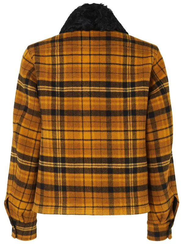 Fendi Blouson In Lana Check