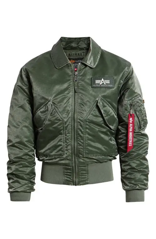 Alpha Industries Cwu 45/p Heritage Bomber Jacket - Deep Forest