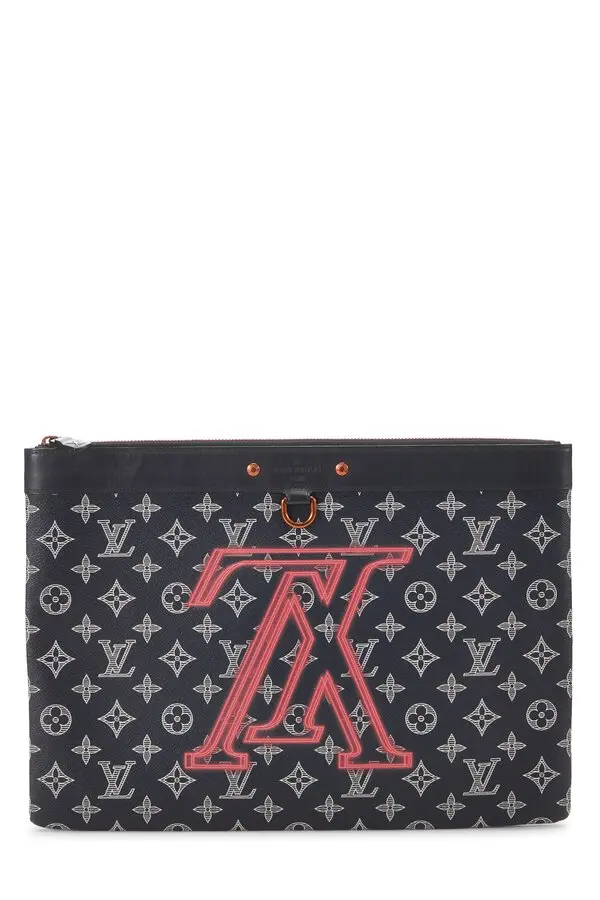 LOUIS VUITTON Monogram Upside Down Pochette Apollo - Navy