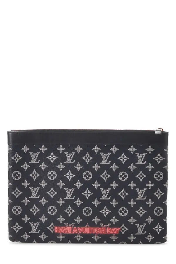 LOUIS VUITTON Monogram Upside Down Pochette Apollo - Navy