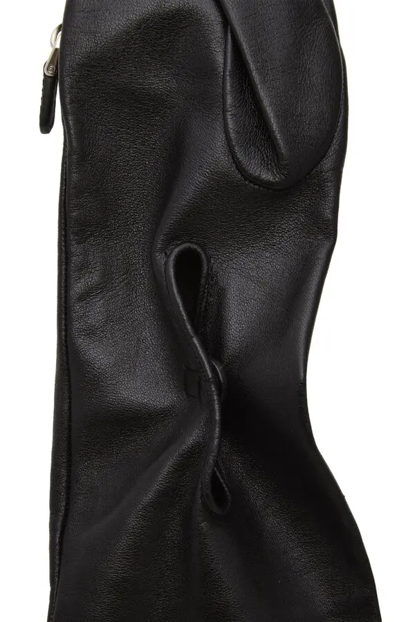 Prada Leather Pouch Long Gloves