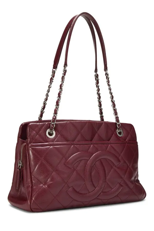 Chanel Burgundy Caviar Timeless 'cc' Tote