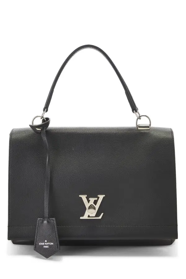 LOUIS VUITTON Leather Lockme - Black