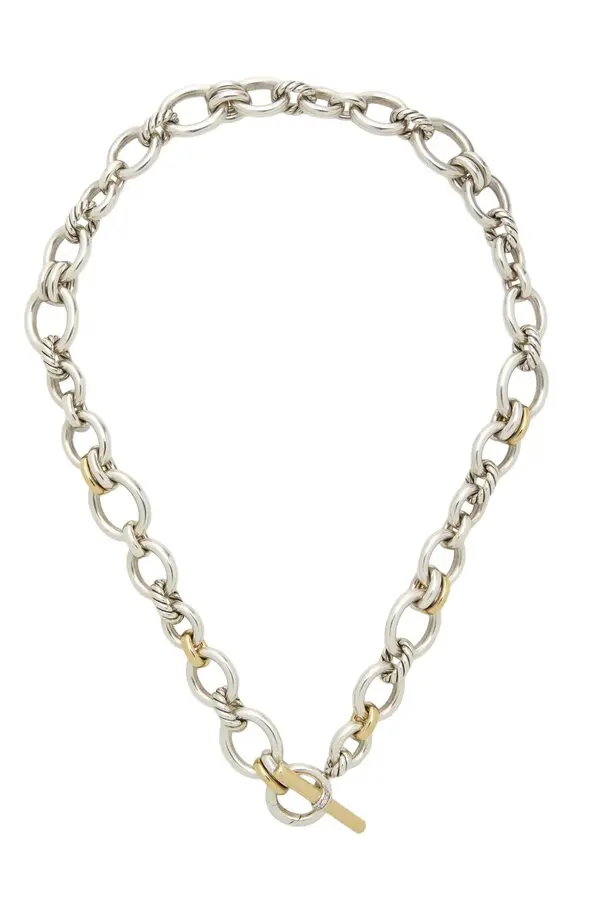 David Yurman Two-tone Mercer Necklace - Silver