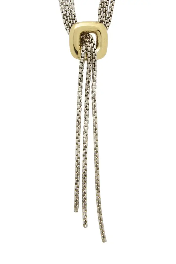 David Yurman Silver Lariat Waterfall Necklace