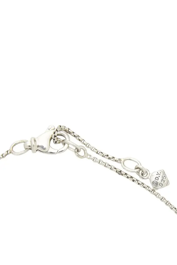 David Yurman Diamond Circle Cable Necklace