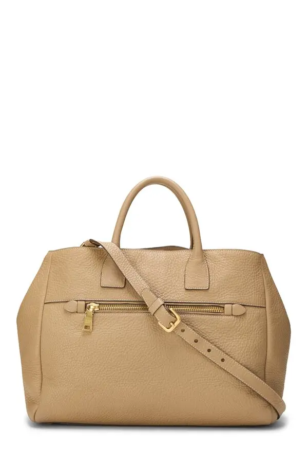 Prada Vitello Daino Convertible Zip Tote