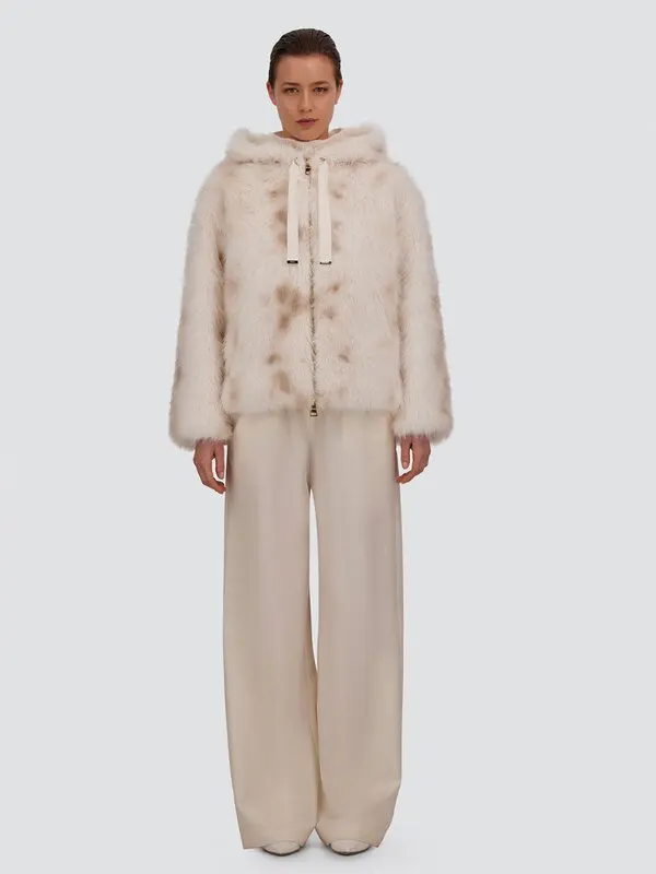 Herno Giacca In Tocco Pelliccia Effetto Lince