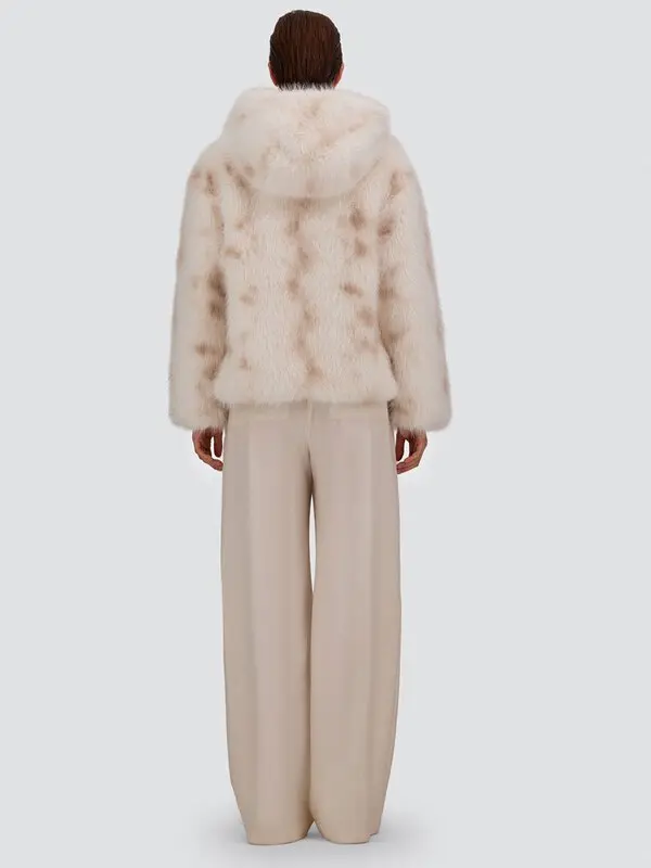 Herno Giacca In Tocco Pelliccia Effetto Lince